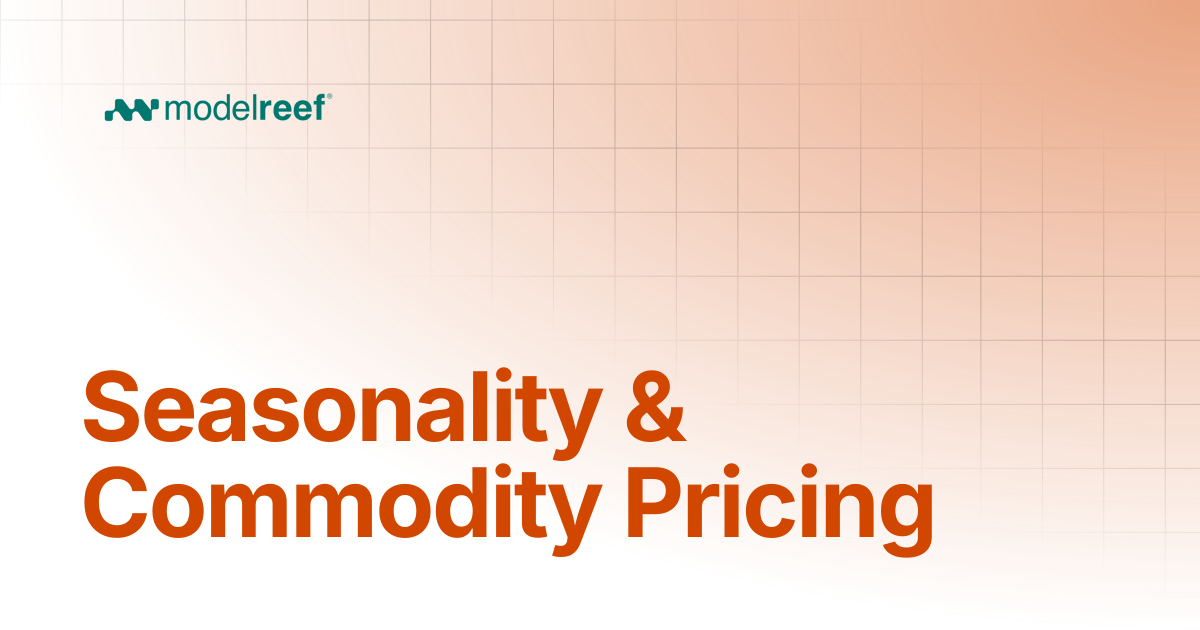 Seasonality & Commodity Pricing | Use Cases | Help, How-tos, Use Cases ...